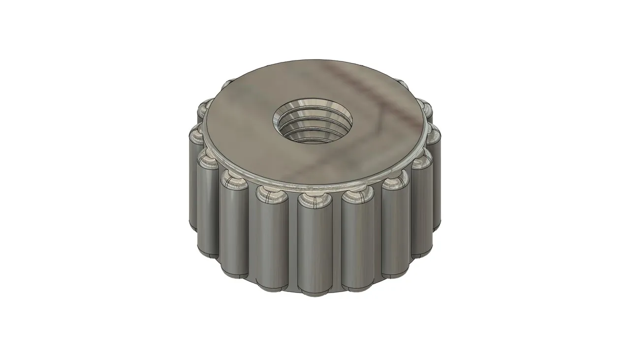 M10 BUTTON NUT by PGold | Download free STL model | Printables.com