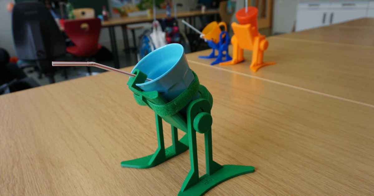 Adjustable Cup Holder for People with Disabilities by MakersHelpCare ...