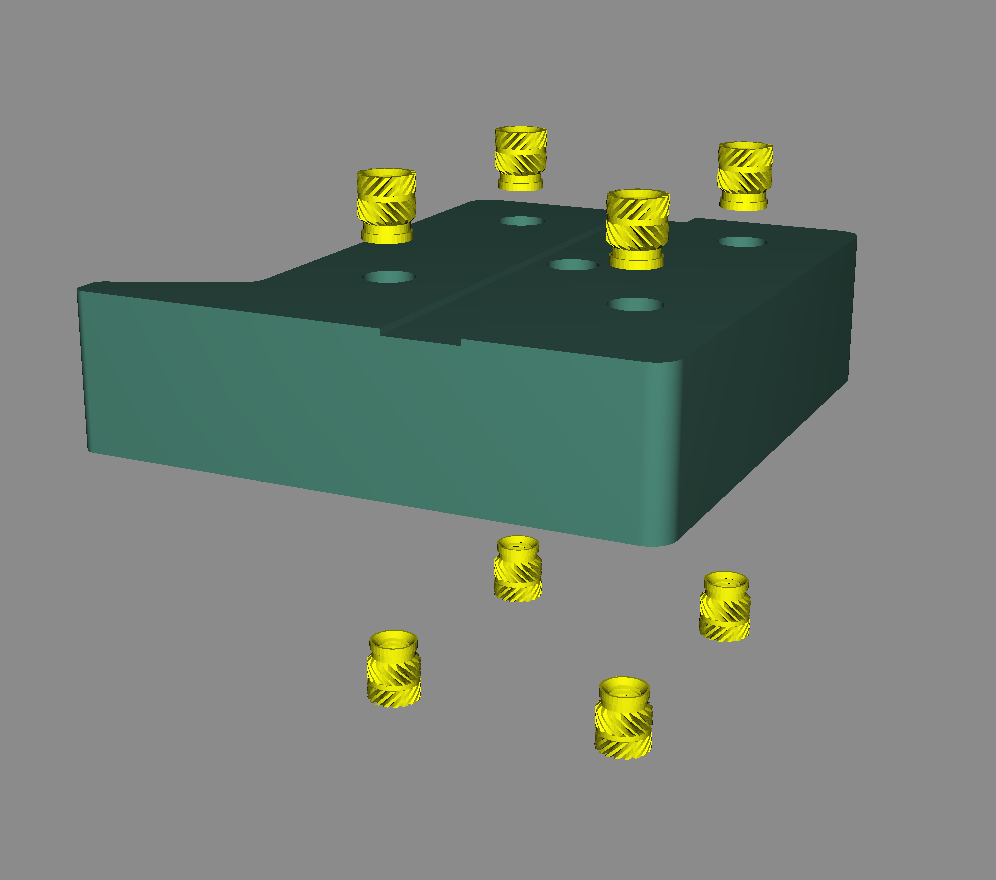 Adimlab Y Axis, Outside Vertical Linear Rail Mount with Threaded ...