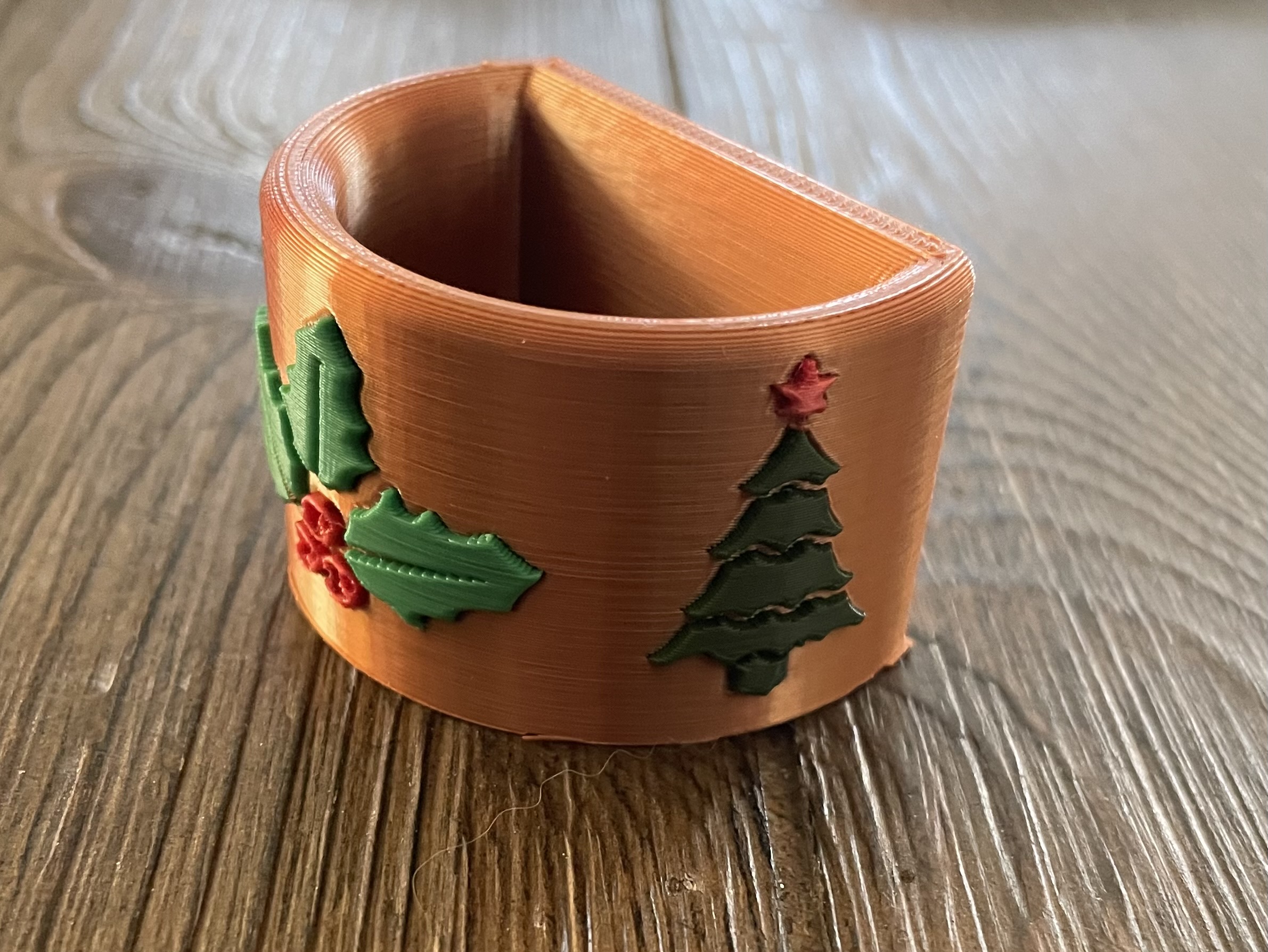 Christmas Napkin Ring by BootStrap | Download free STL model ...