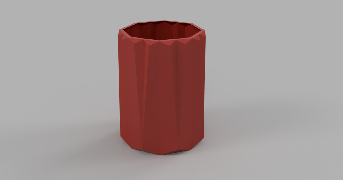 Octagon flower pot 2 by MG | Download free STL model | Printables.com