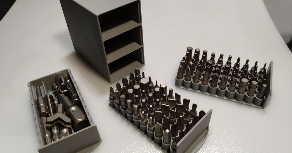 Hex bit storage drawer by Ravenwreck | Download free STL model ...