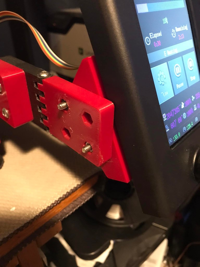 Ender 3 V2 Slotted Pivoting LCD Display Bracket Mount by JEBurroughs ...