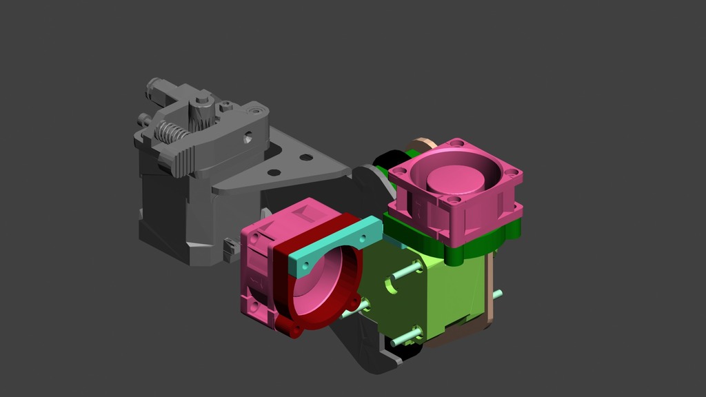 40mm Fan Clip mount for X Stepper Motor and Extruder Motor by ...