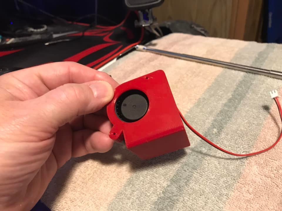 Radial Fan - Clip on - Mount for Ender 3 style X Carriage Stepper Motor ...