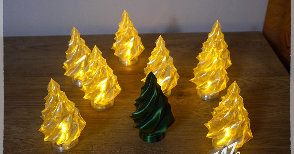 Evergreen Led candle - vase mode by C47_3d | Download free STL model ...