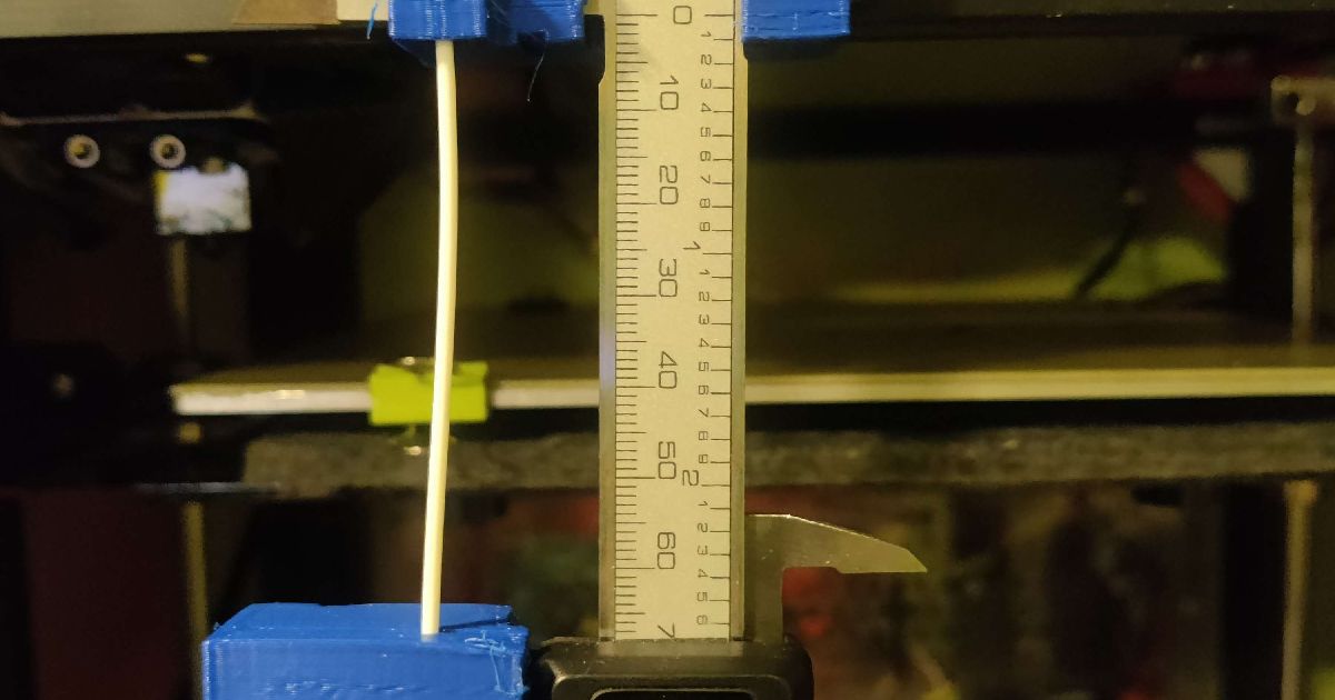 Filament measuring tool by ma3x | Download free STL model | Printables.com