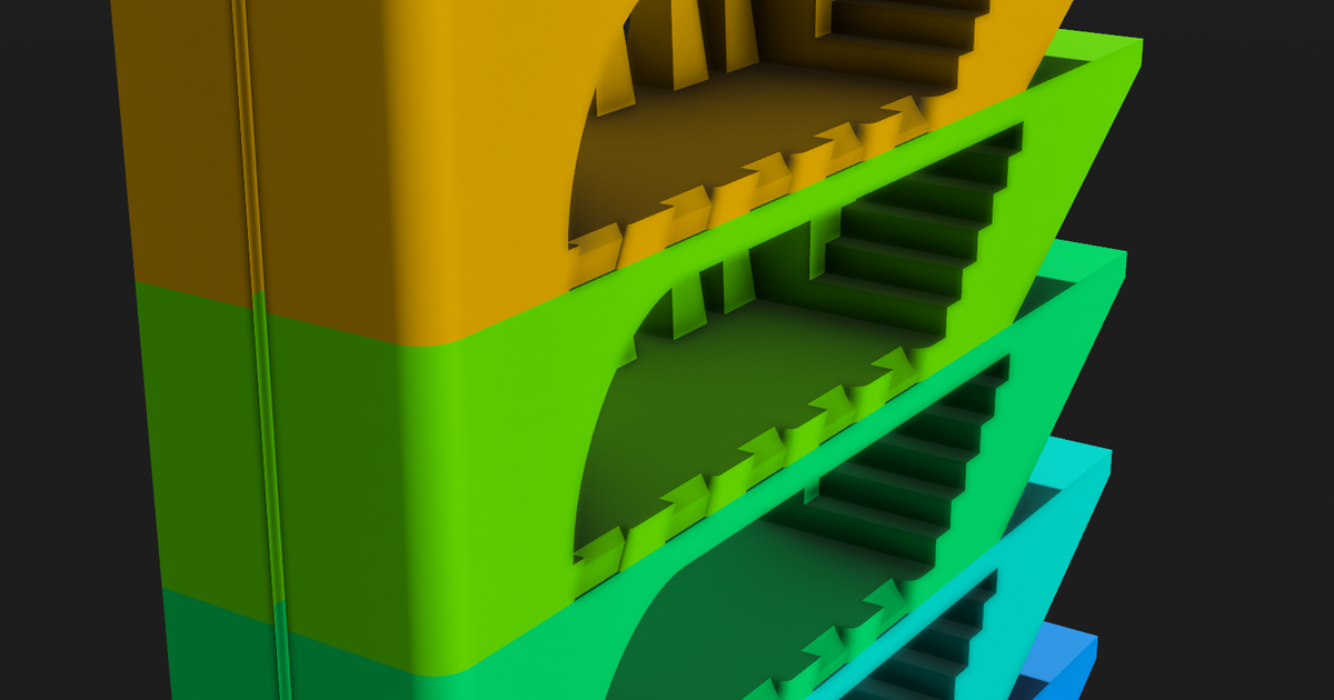 Temp Tower (EX) by Arison O'Hara | Download free STL model | Printables.com