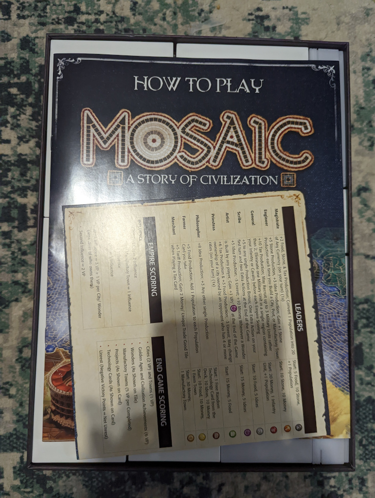 Mosaic Board game insert (Retail edition) by fzerorubigd | Download ...