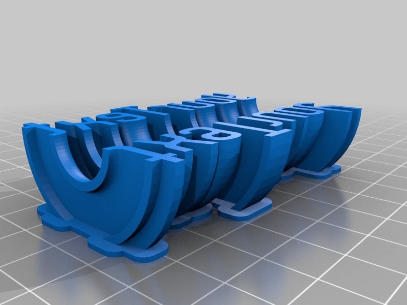 Round Text Sculpture by Makkuro | Download free STL model | Printables.com