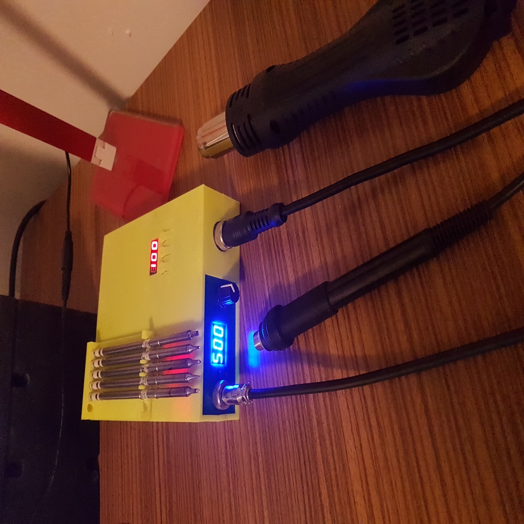 Box for soldering iron Hakko T12 + 8858 Soldering Hot Air Gun by ai91 ...