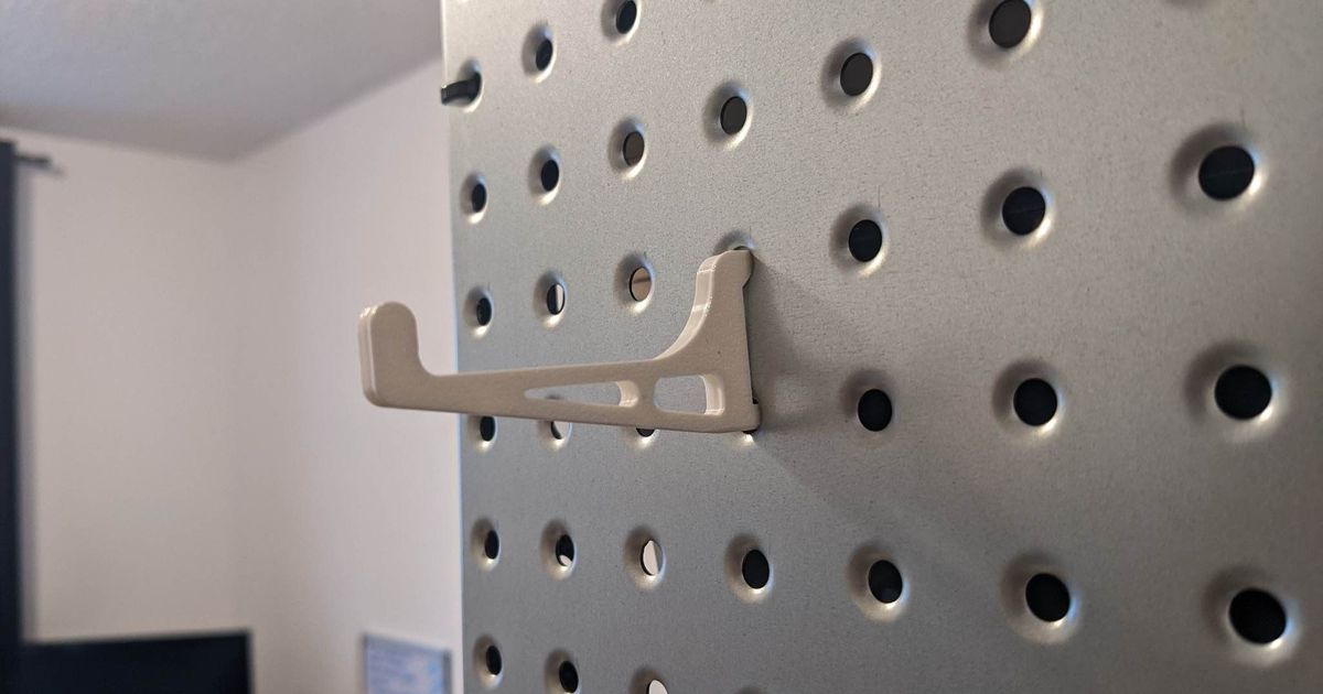 Pegboard Hook (1 inch) by Collin | Download free STL model | Printables.com