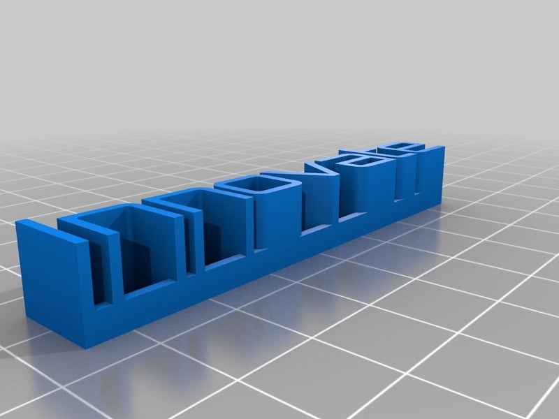 Customizable 3D name plate by Makkuro | Download free STL model ...