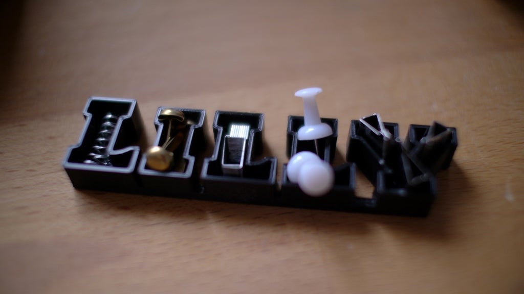 Customizable text storage by Makkuro | Download free STL model ...