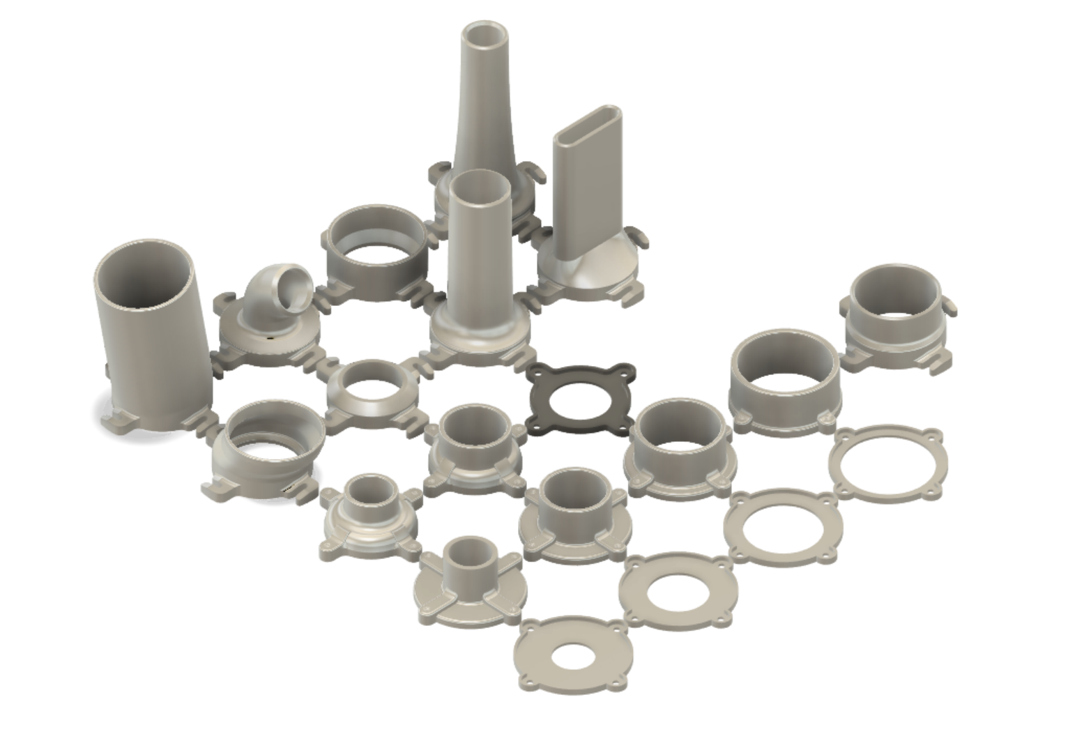 1 1/4 Vacuum Attachments Upgraded 94709 Dt Collector Hose Kit 1 1/4 ...