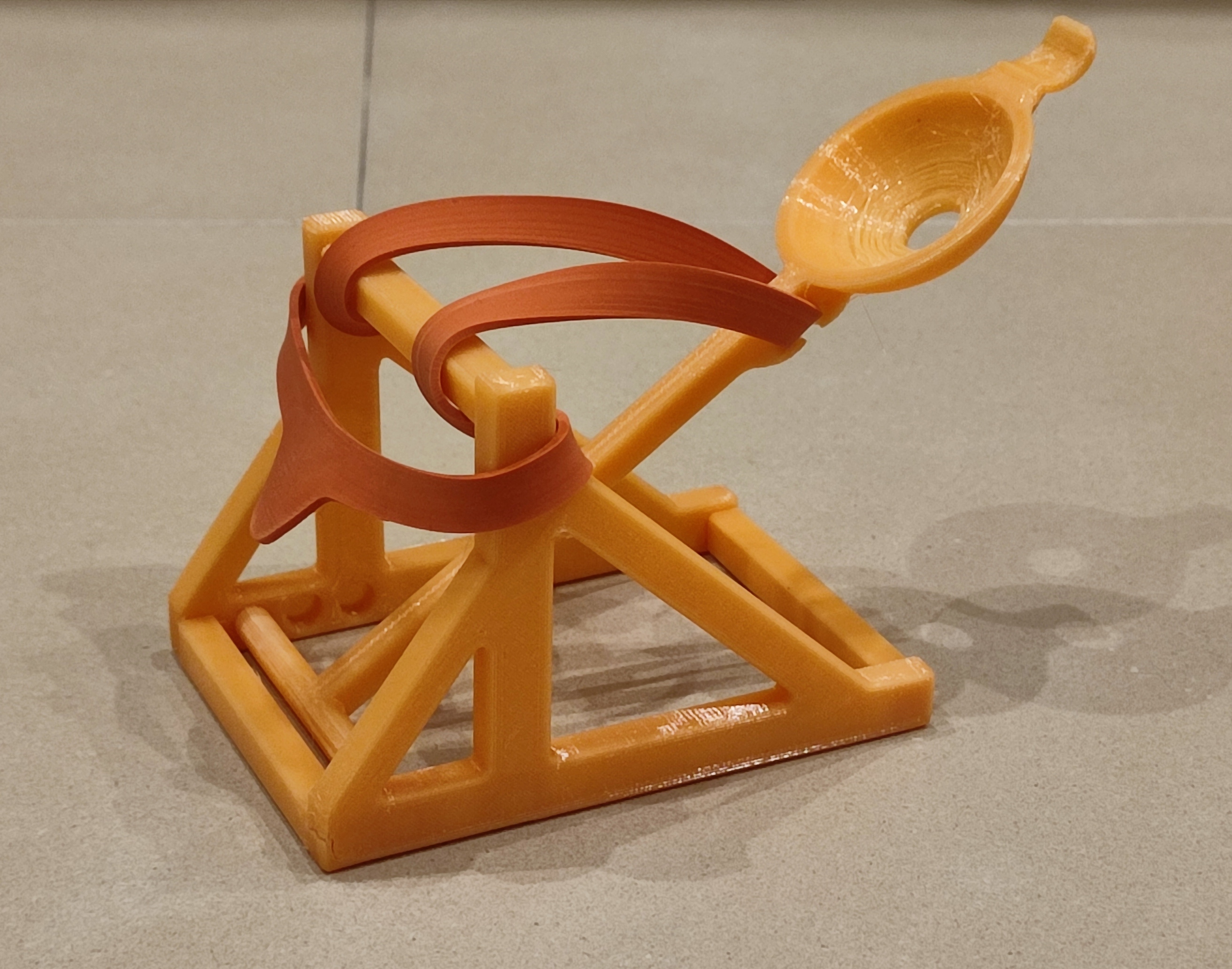 Snowball Thrower - Rubber Band Catapult by Maker81 | Download free STL ...
