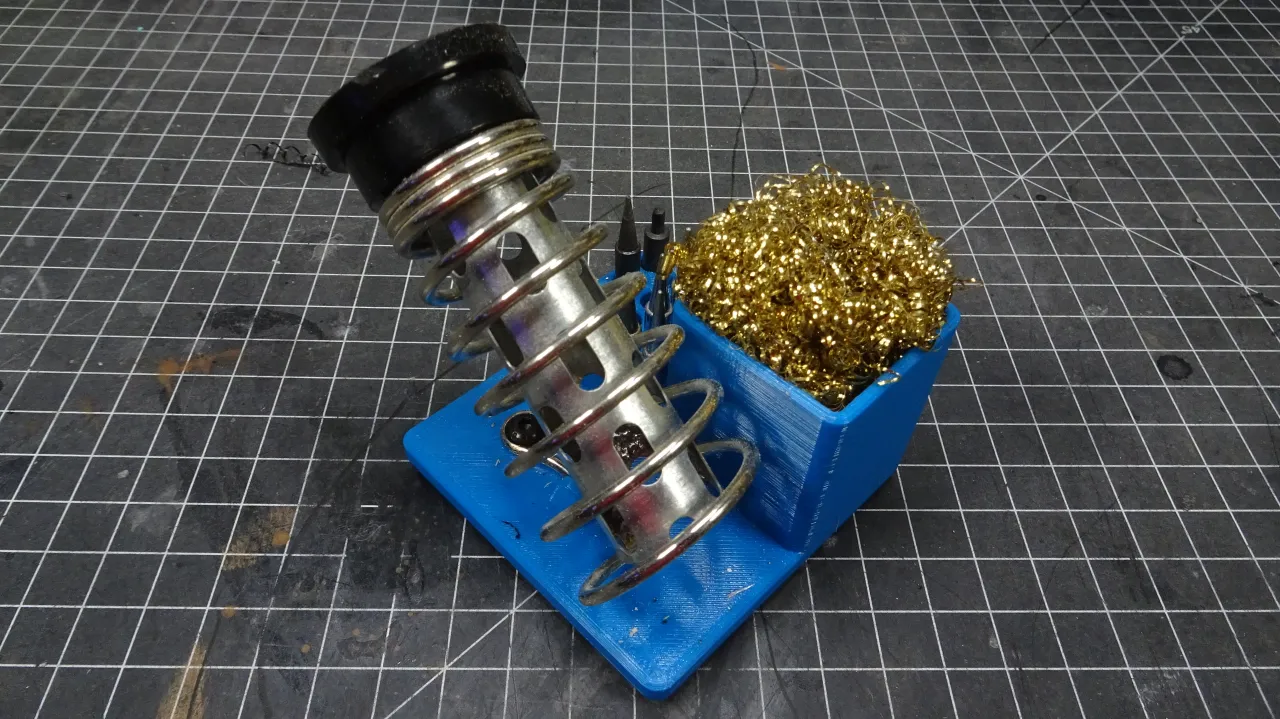 Gridfinity Spring Soldering iron Stand W/ Tips by Rainbow_Inkspot ...