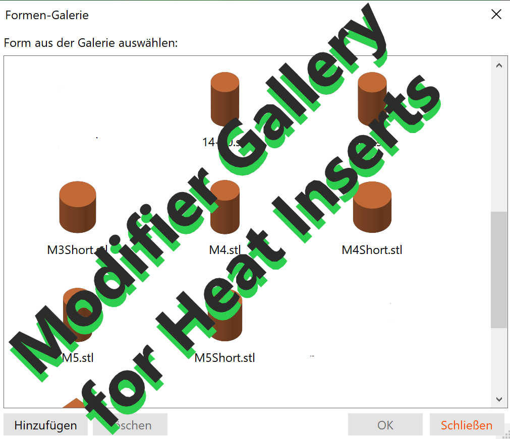 Negative Modifiers for CNCKitchen Heat Inserts by sango | Download free ...
