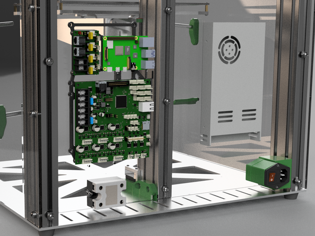 Duet 3 6HC, Tool Distribution Board, and Rpi Mounts for E3D ToolChanger ...
