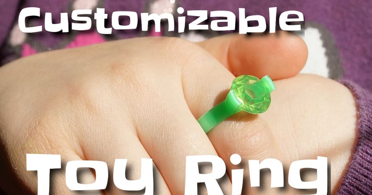 Customizable toy ring by Makkuro | Download free STL model | Printables.com