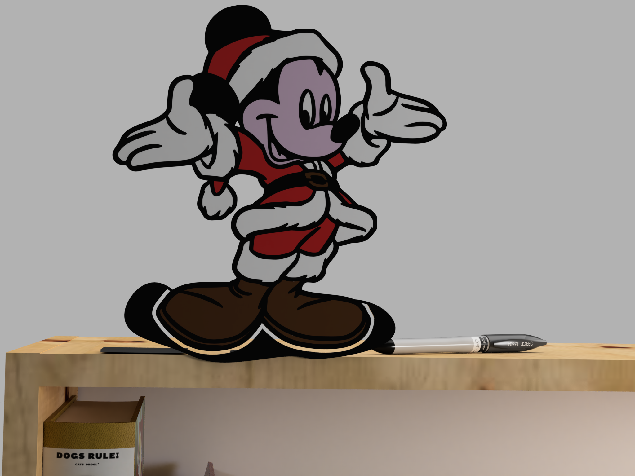 Mickey Mouse Santa by Joe | Download free STL model | Printables.com