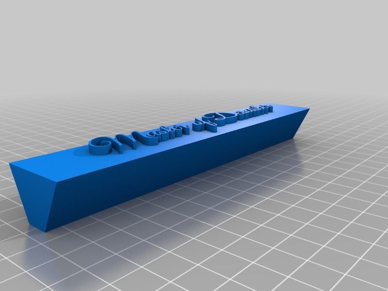 Nameplate by Makkuro | Download free STL model | Printables.com