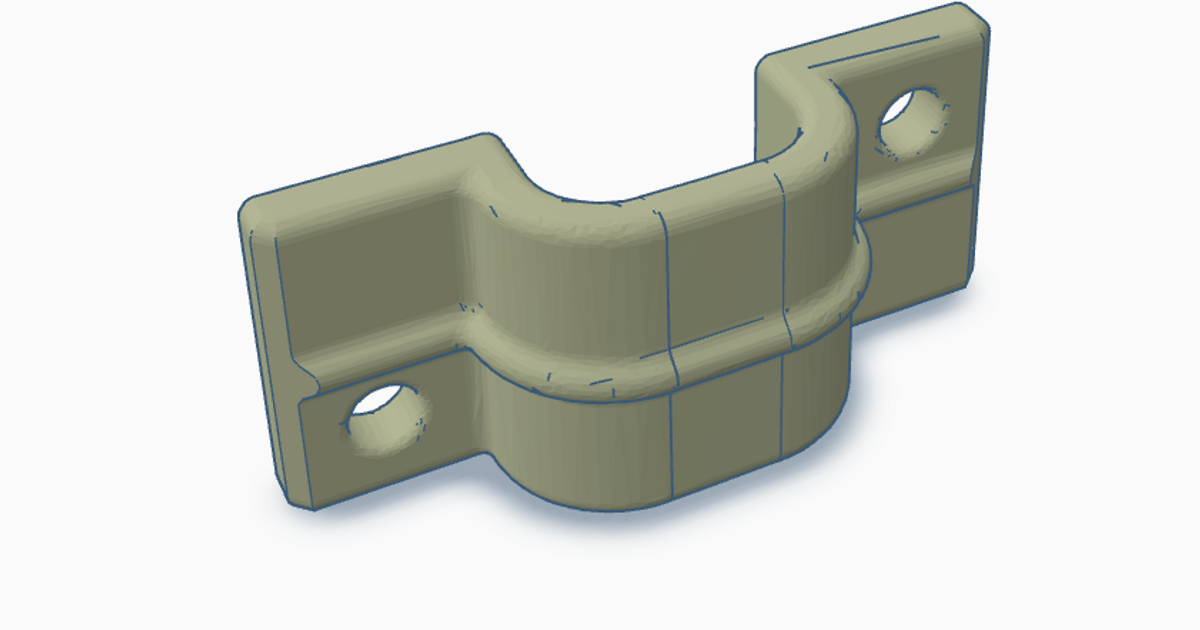 Wide Cable Clip by Alberta3D | Download free STL model | Printables.com