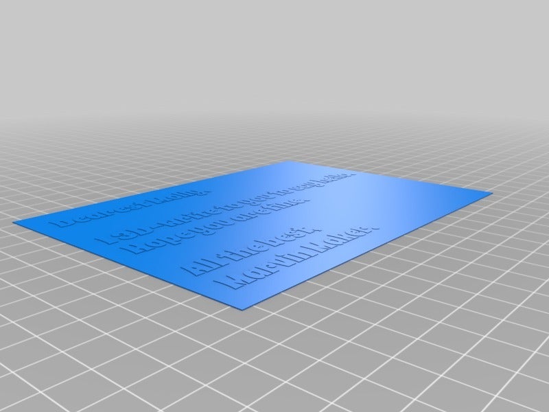 Customizable paper Letter By Makkuro Download Free STL Model Customizable paper Letter By Makkuro Download Free STL Model