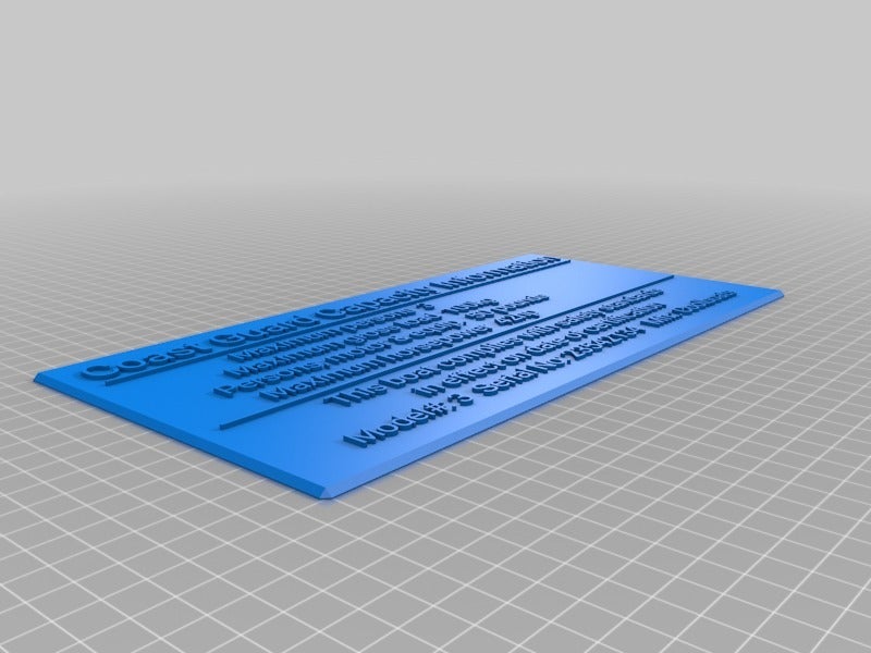 Label by Makkuro | Download free STL model | Printables.com