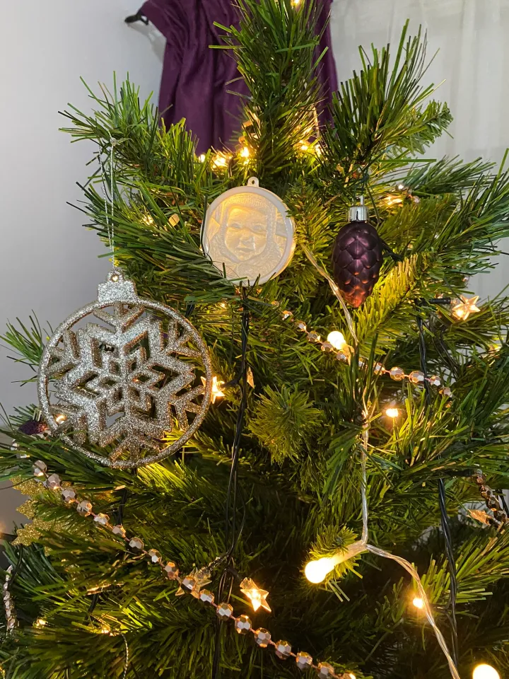 Lithophane Christmas Tree Ornament by 3d_printing_room | Download free ...