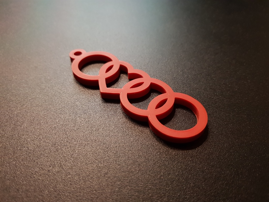 Audi Heart Keychain by Kucici | Download free STL model | Printables.com