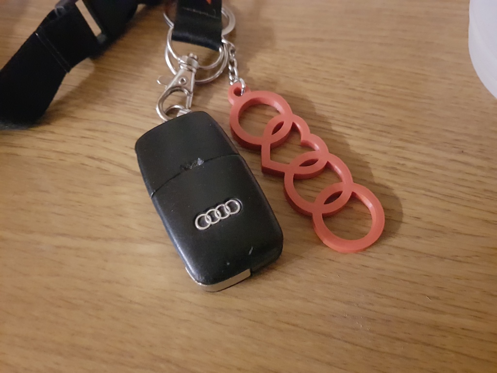 Audi Heart Keychain by Kucici | Download free STL model | Printables.com