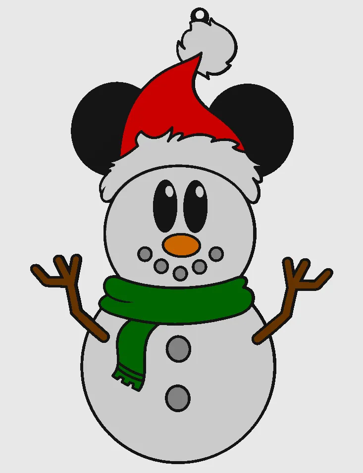 Ornament - Snow Mouse by Jason M. | Download free STL model ...