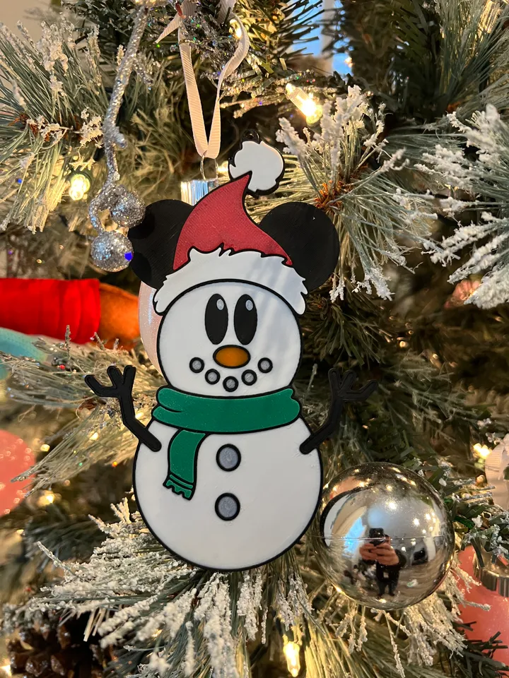 Ornament - Snow Mouse by Jason M. | Download free STL model ...