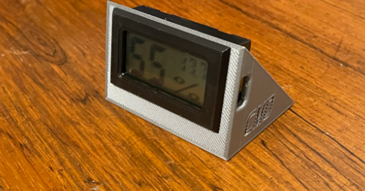 Simple hygrometer stand by Captain Mike Delta | Download free STL model ...