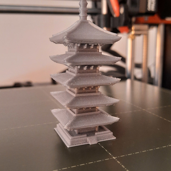 Simple Japanese Pagoda by MiniWorld3D | Download free STL model ...