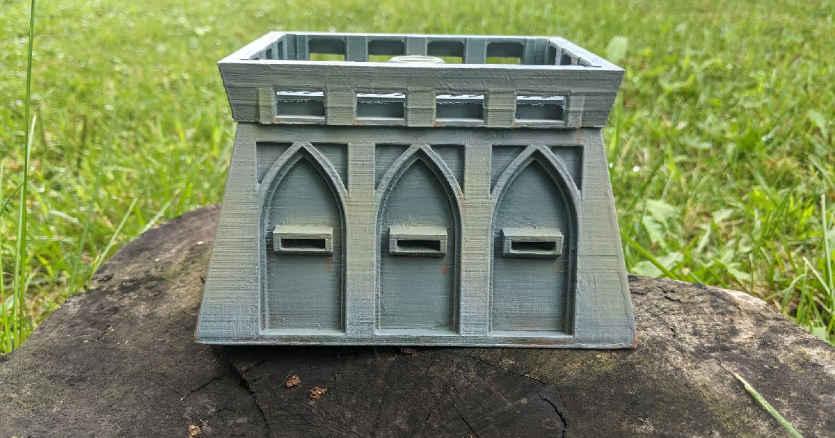 Gothic Bunker Terrain by medicationforall | Download free STL model ...