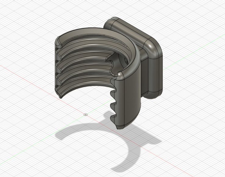 CLIP HOLDER FOR THE HOSE OD 32 MM by Yurshevich | Download free STL ...