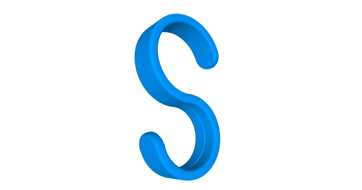 A Very Specific S-shaped Hook by c24w | Download free STL model ...