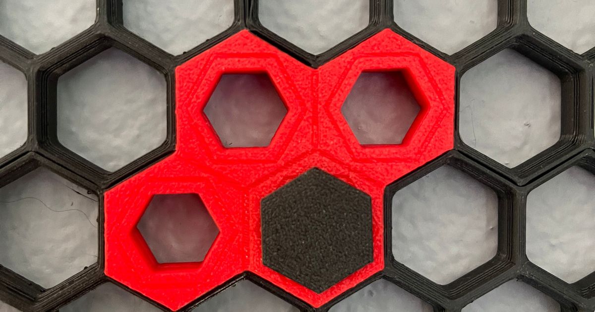 Rotated Honeycomb Storage Wall Mounts HSW by Iguanahotsauce | Download free STL model ...