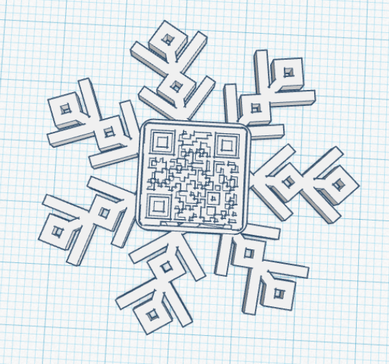 RICK ROLL QR CODE SNOWFLAKE ORNAMENT by Print-on | Download free STL ...