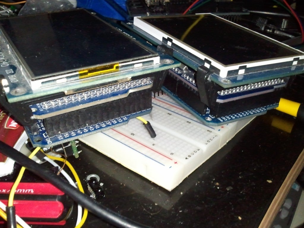 Arduino mega iteadstudio LCD shield holder by eried | Download free STL ...