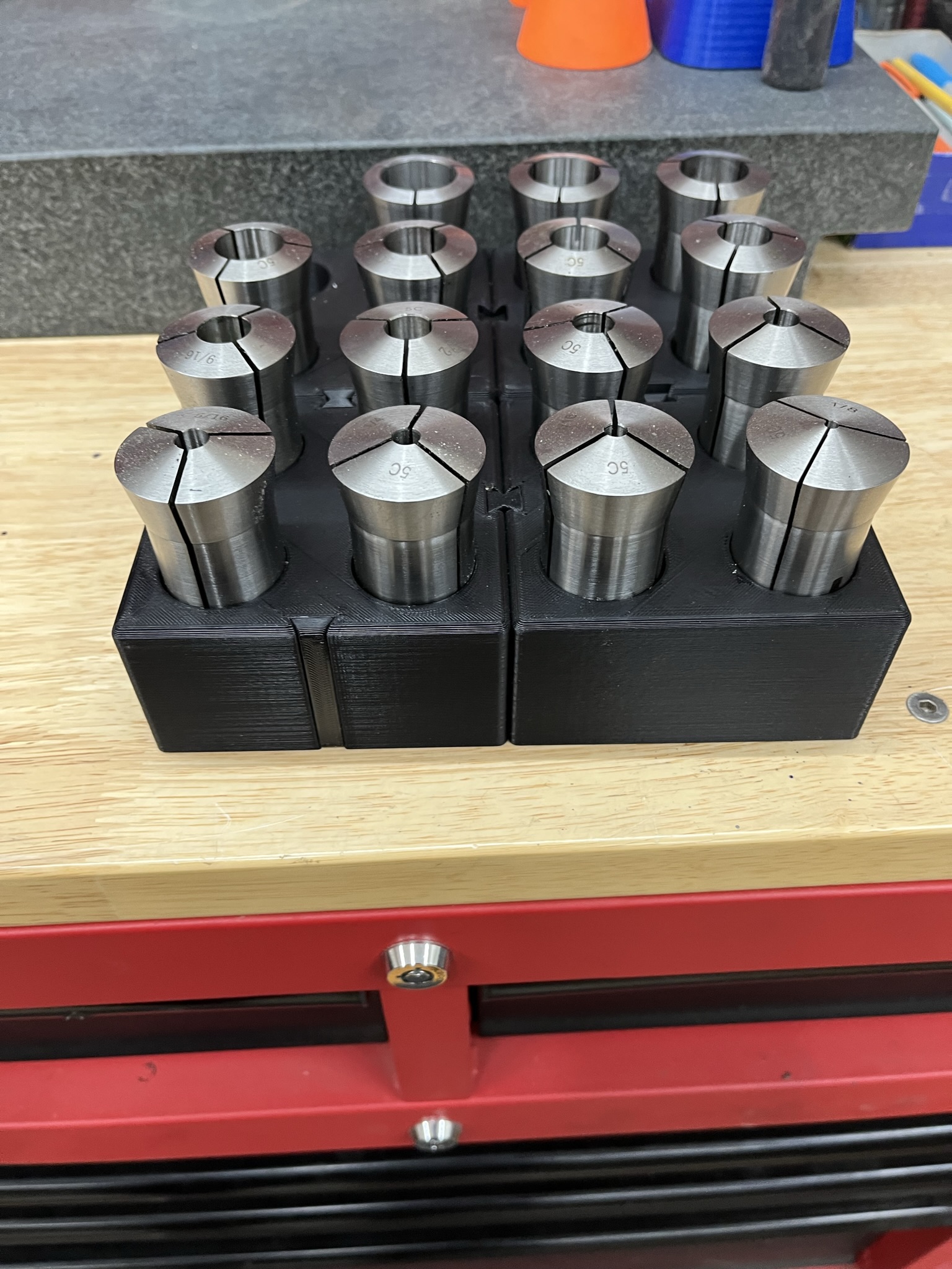 5C Collet Block Holder, Modular by greecher | Download free STL model ...