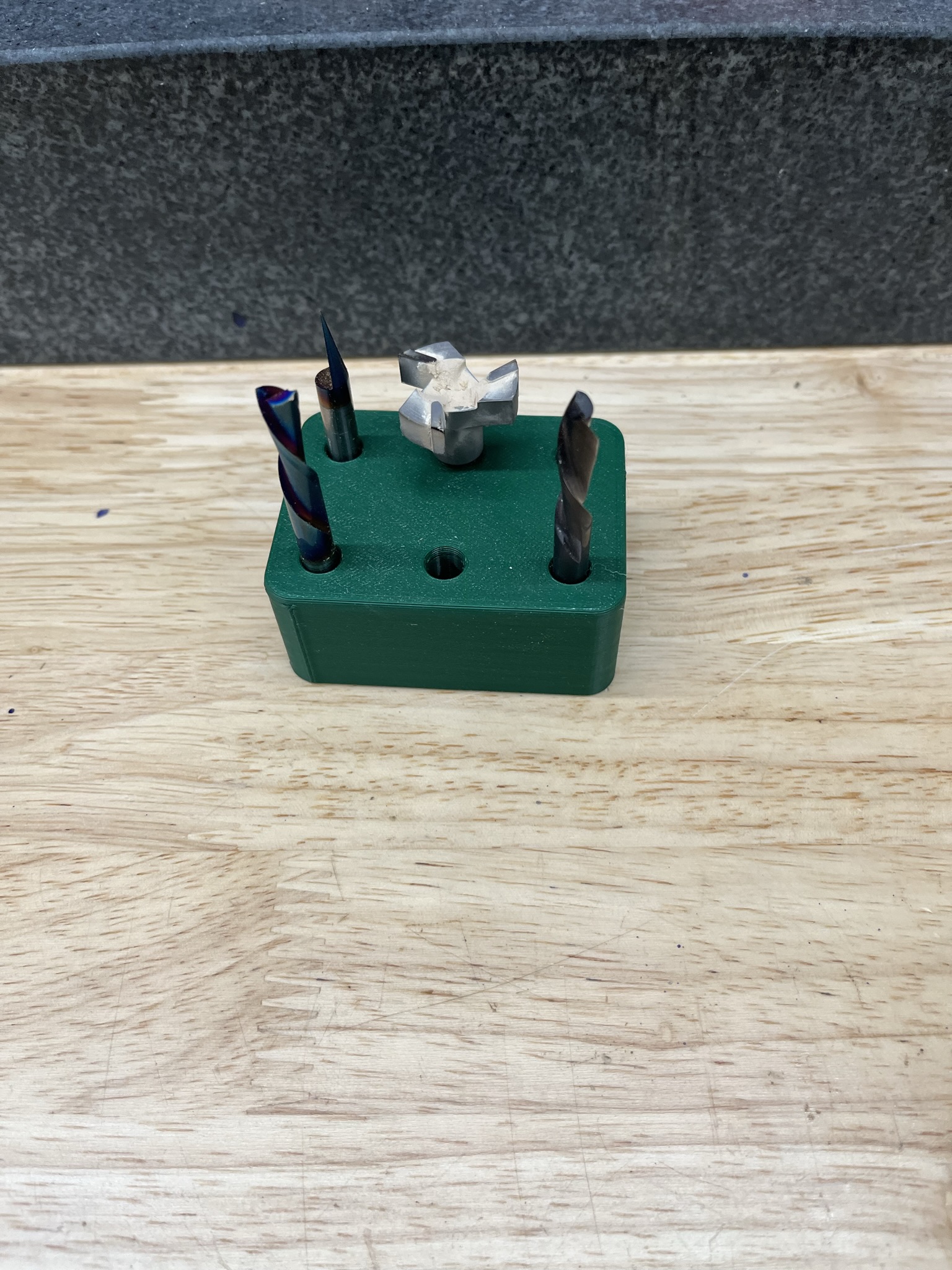 Cnc 1/4" Bit Holder by greecher | Download free STL model | Printables.com