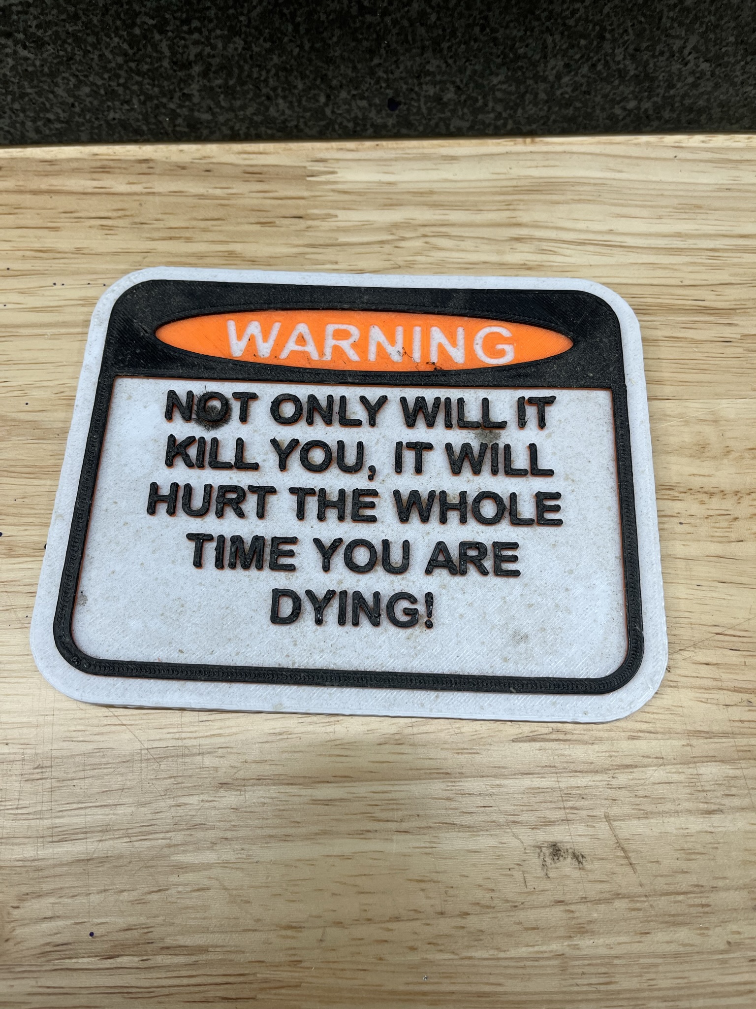 Warning Sign - Pain by greecher | Download free STL model | Printables.com