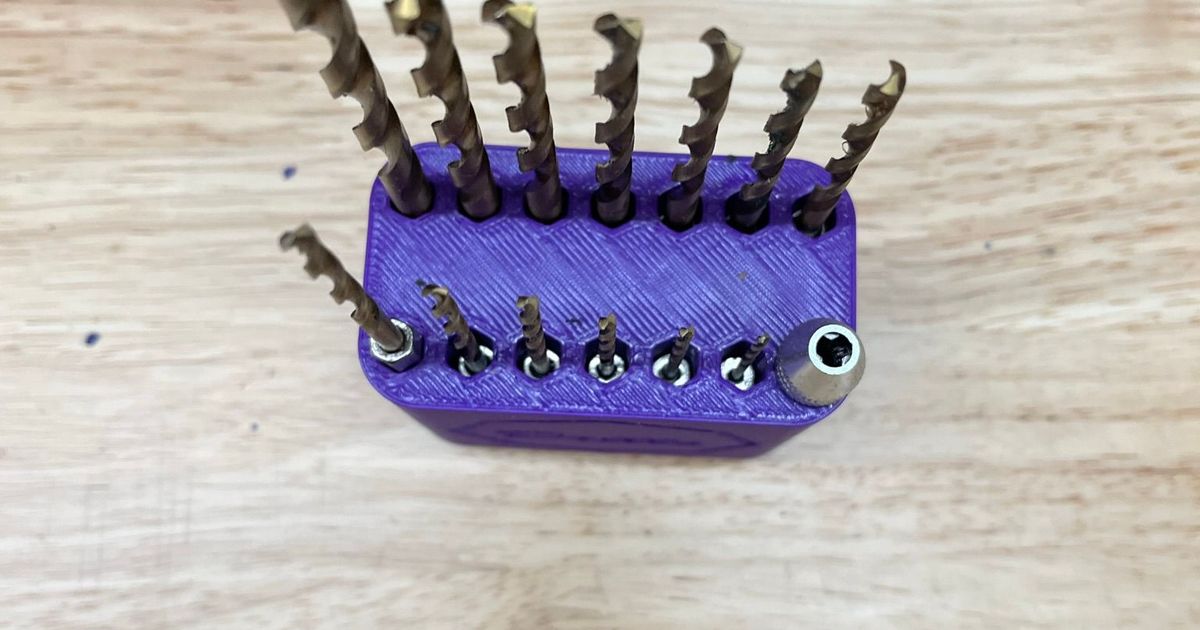 Hex Drill Bit Desk block by greecher | Download free STL model ...