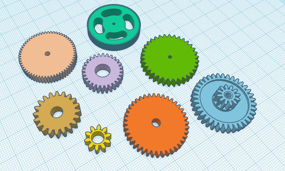 Set of common toy replecament gears by Łukasz Dubczyk | Download free ...