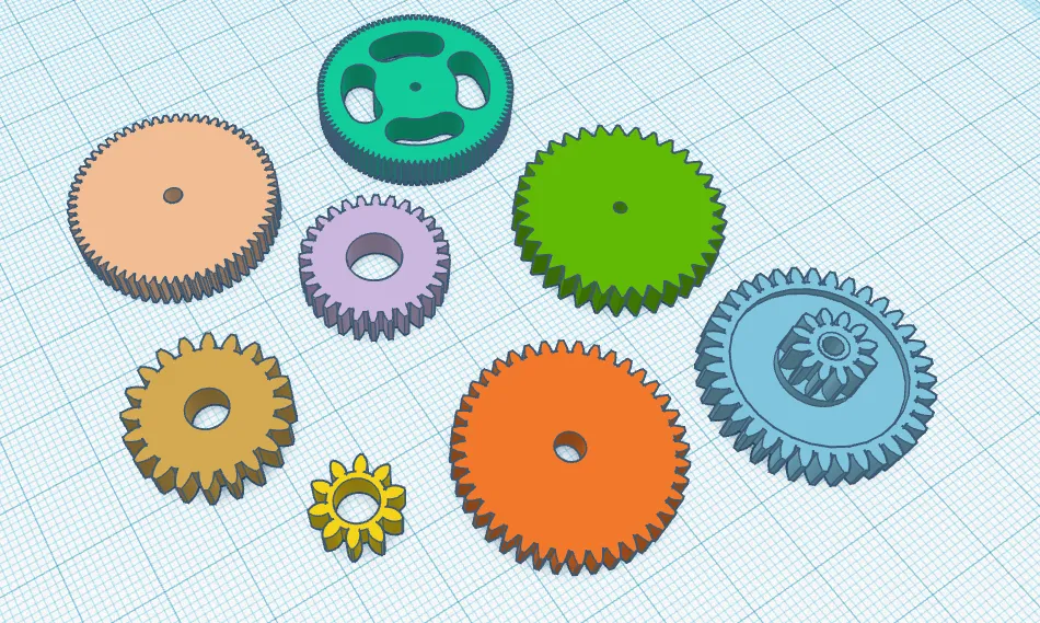 Set of common toy replecament gears by Łukasz Dubczyk | Download free ... Set of common toy replecament gears by Łukasz Dubczyk | Download free ...