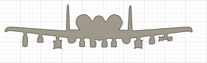 A-10 Silhouette by 23MWagner | Download free STL model | Printables.com