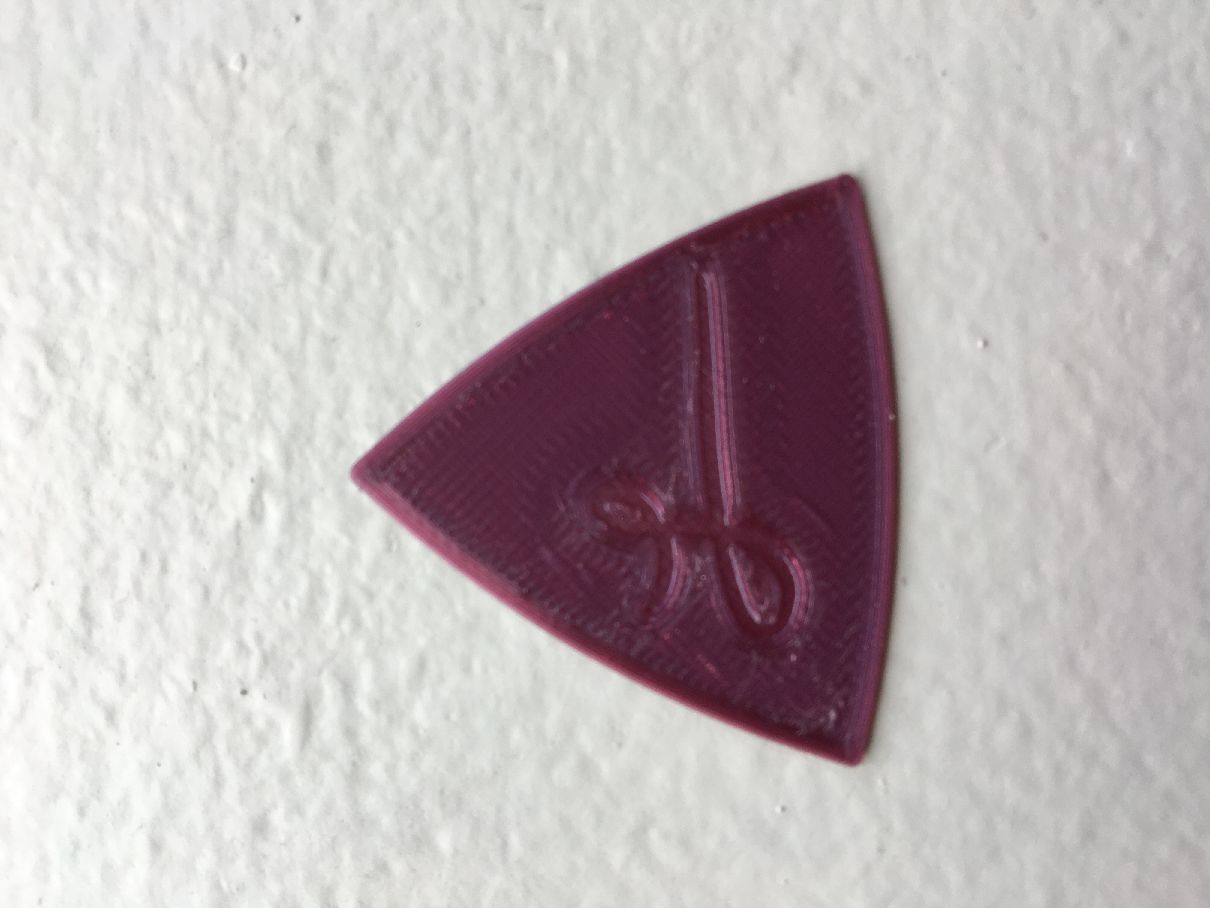 Pointy Triangle Guitar Pick by Mr. Wayne | Download free STL model ...